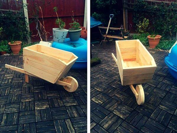 Build a Wooden Pallet Wheelbarrow - Easy Pallet Ideas