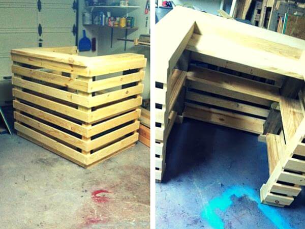 Mini Pallet Bar Table - Easy Pallet Ideas