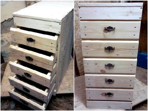 Pallet Chest of Drawers - 100% Pallets - Easy Pallet Ideas
