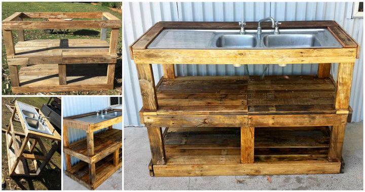 Pallet Outdoor Fish Filleting Station - Easy Pallet Ideas