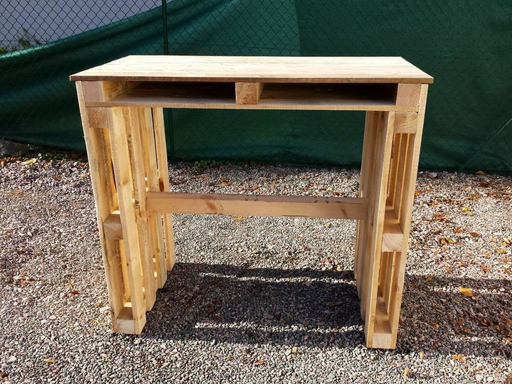 DIY Euro Pallet Desk and Coffee Table - Easy Pallet Ideas